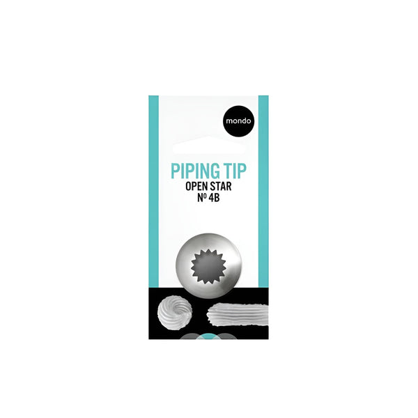 Mondo 4B Stainless Steel Open Star Piping TIp - Country Living Homewares
